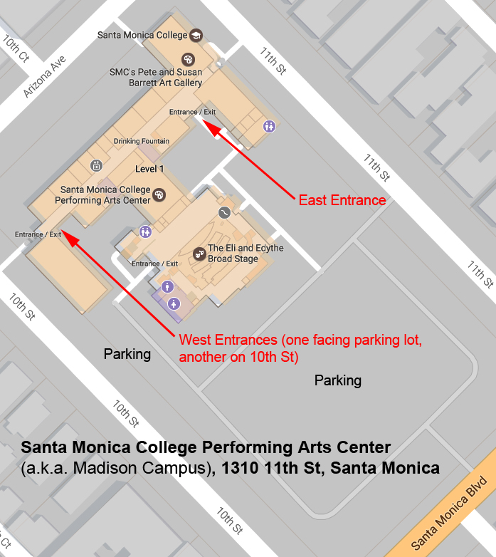 SMC Performing Arts Campus Map – Santa Monica High School Bands