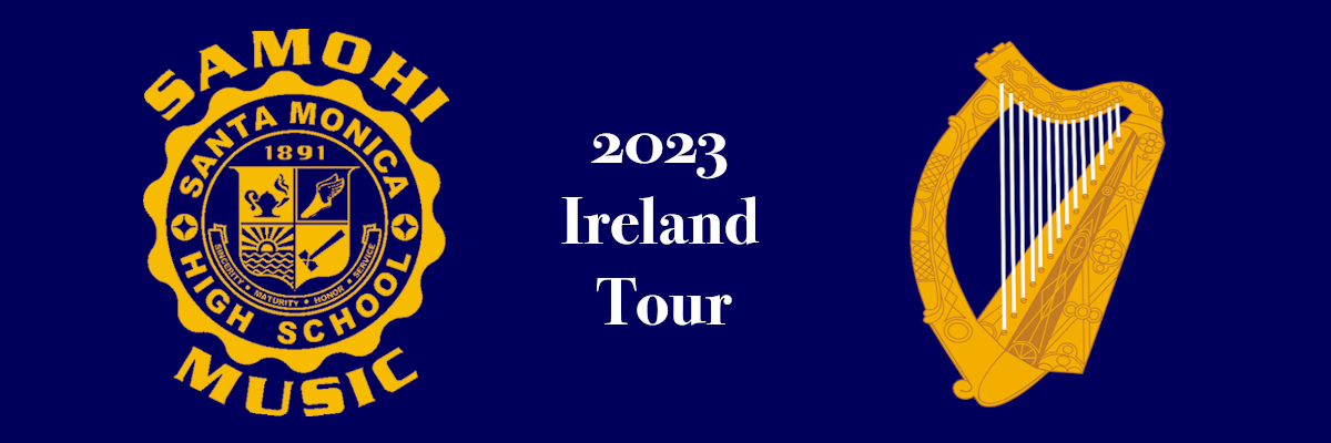 Samohi Music Logo Ireland 2023 – Santa Monica High School Bands